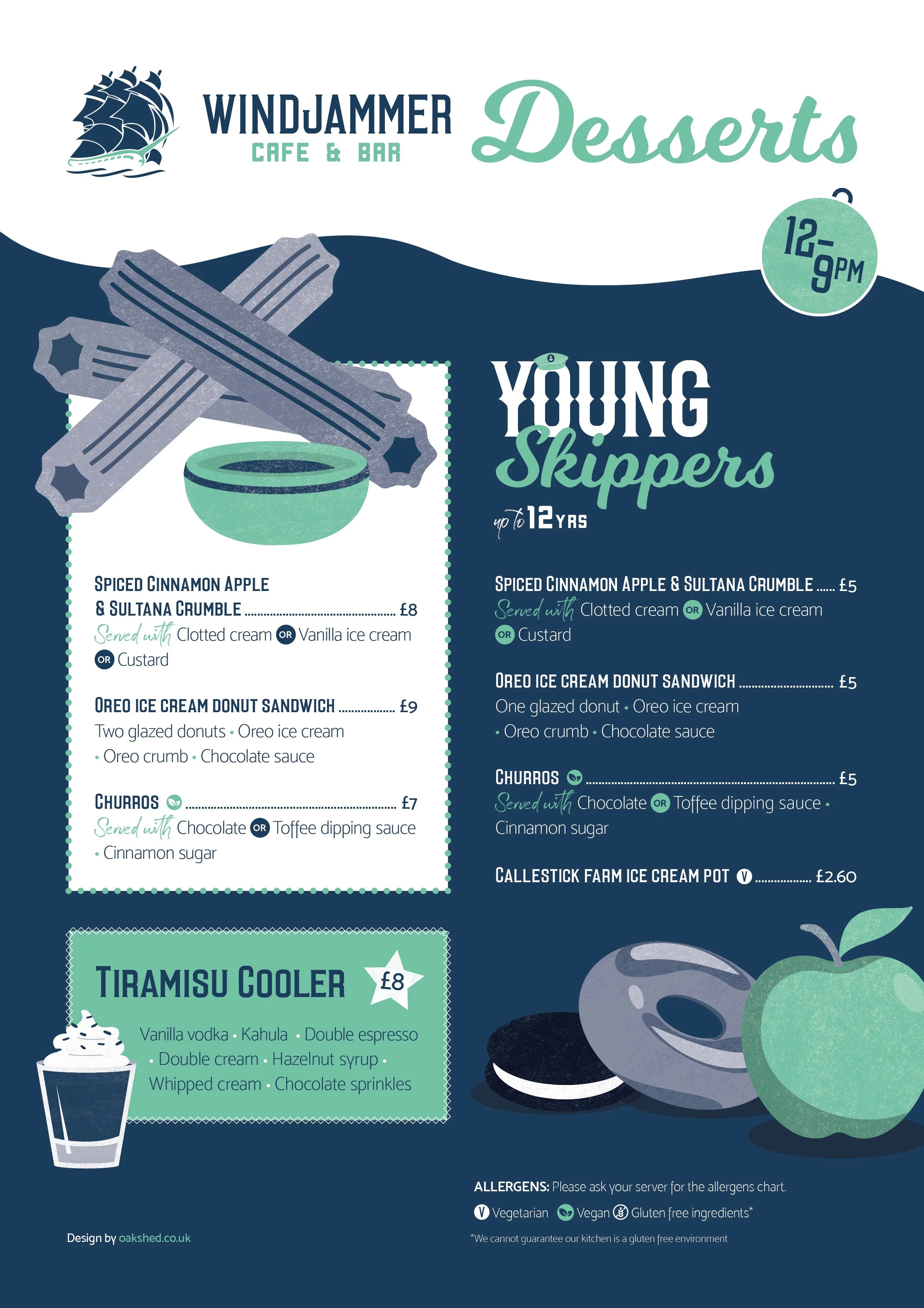 MENUS — Windjammer Café & Bar