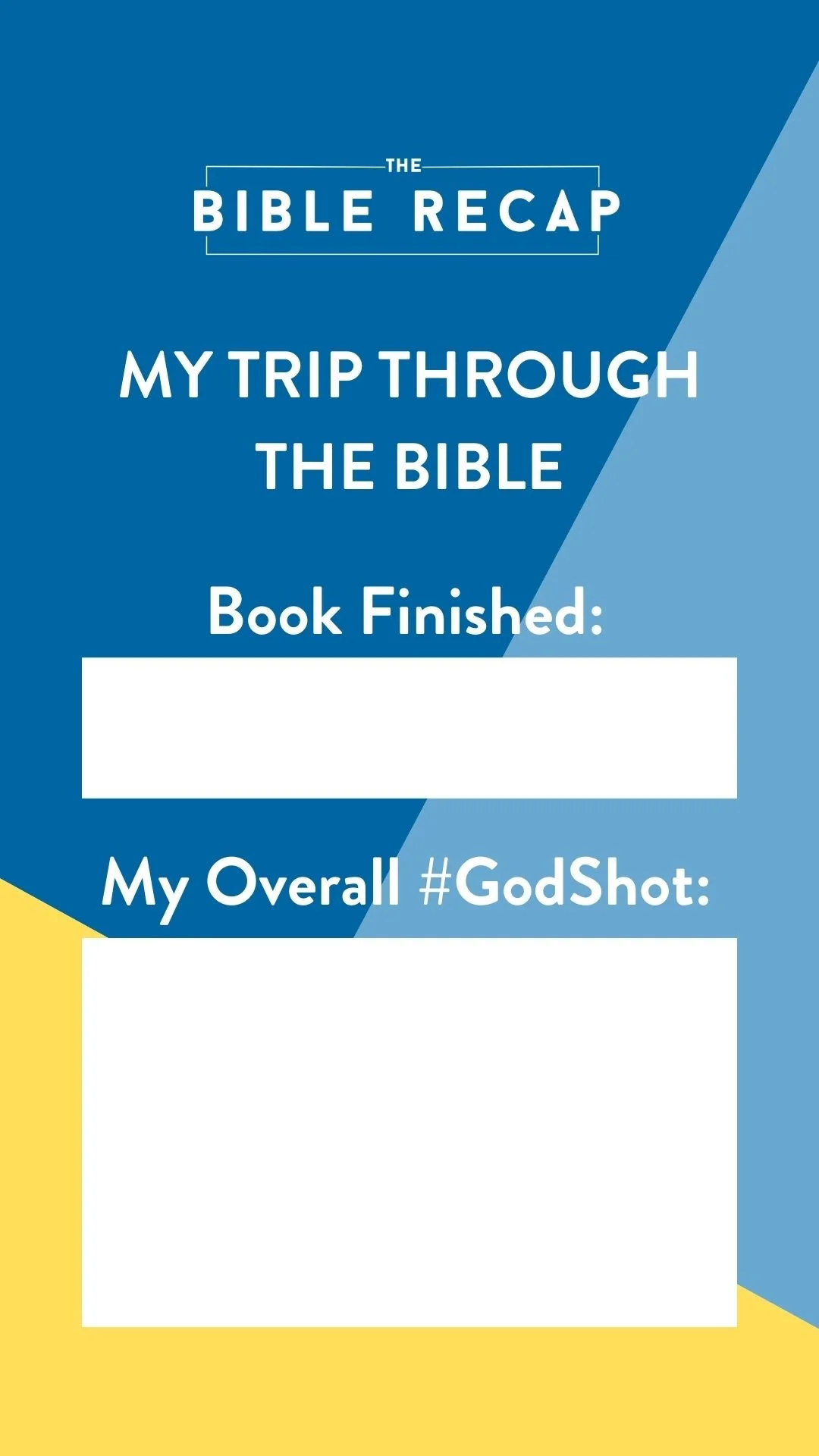 Complete the Bible Recap | Celebrate Your Bible Reading Journey — The ...