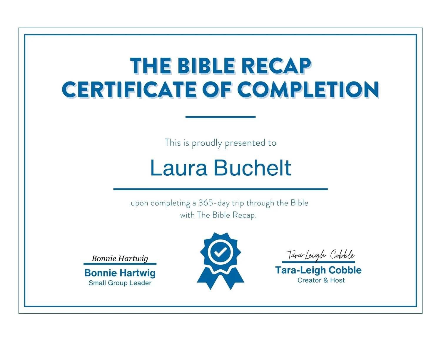 Complete the Bible Recap | Celebrate Your Bible Reading Journey — The ...