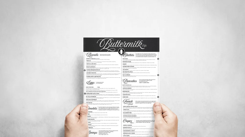 Menus — Buttermilk Restaurants