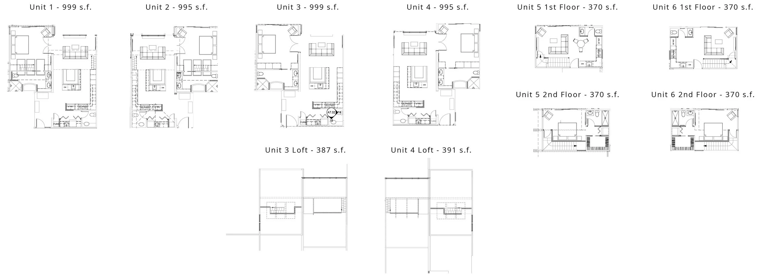 Waterfront Condominiums floorplans Lake Chelan — Yacinde at Wapato Point
