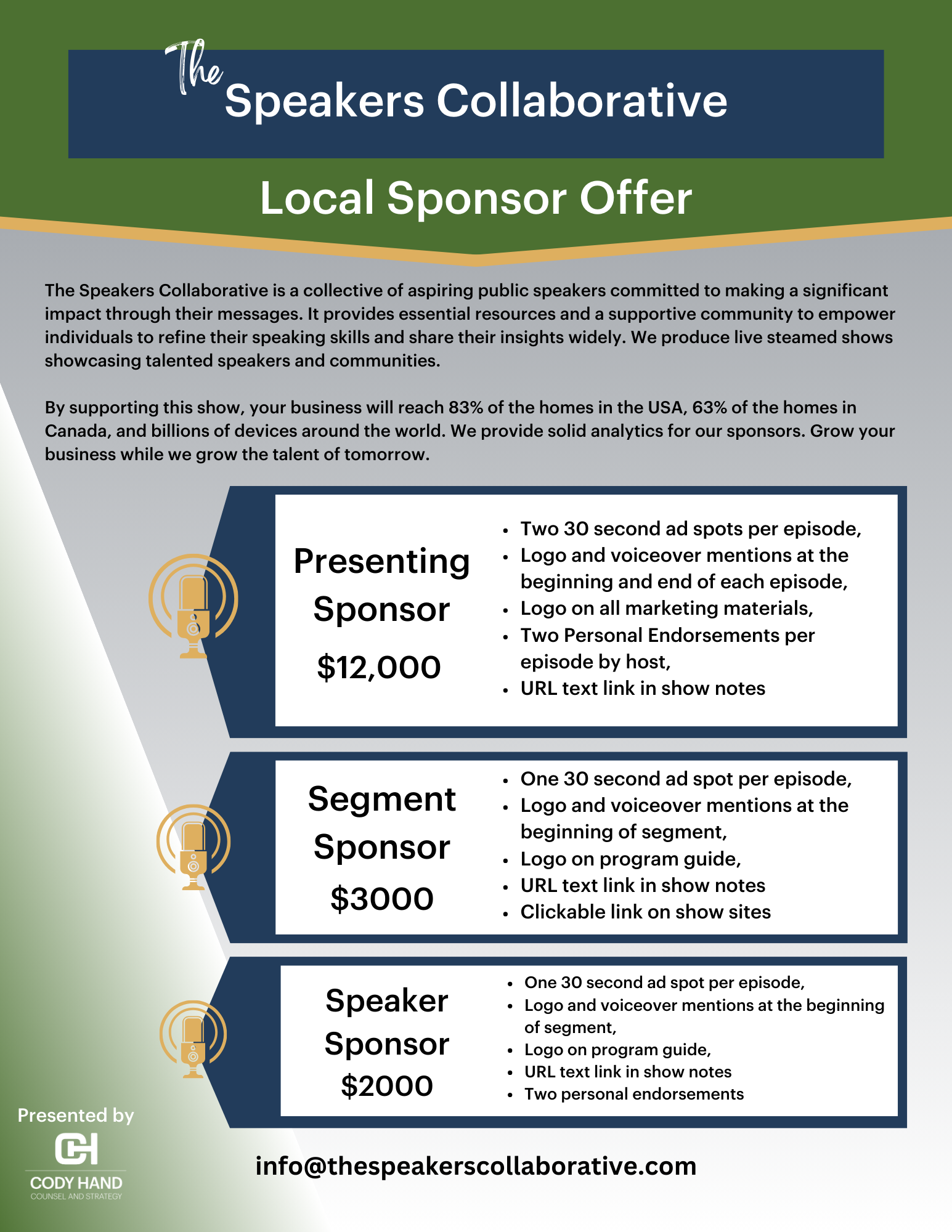 Sponsorships — The Speakers Collaborative