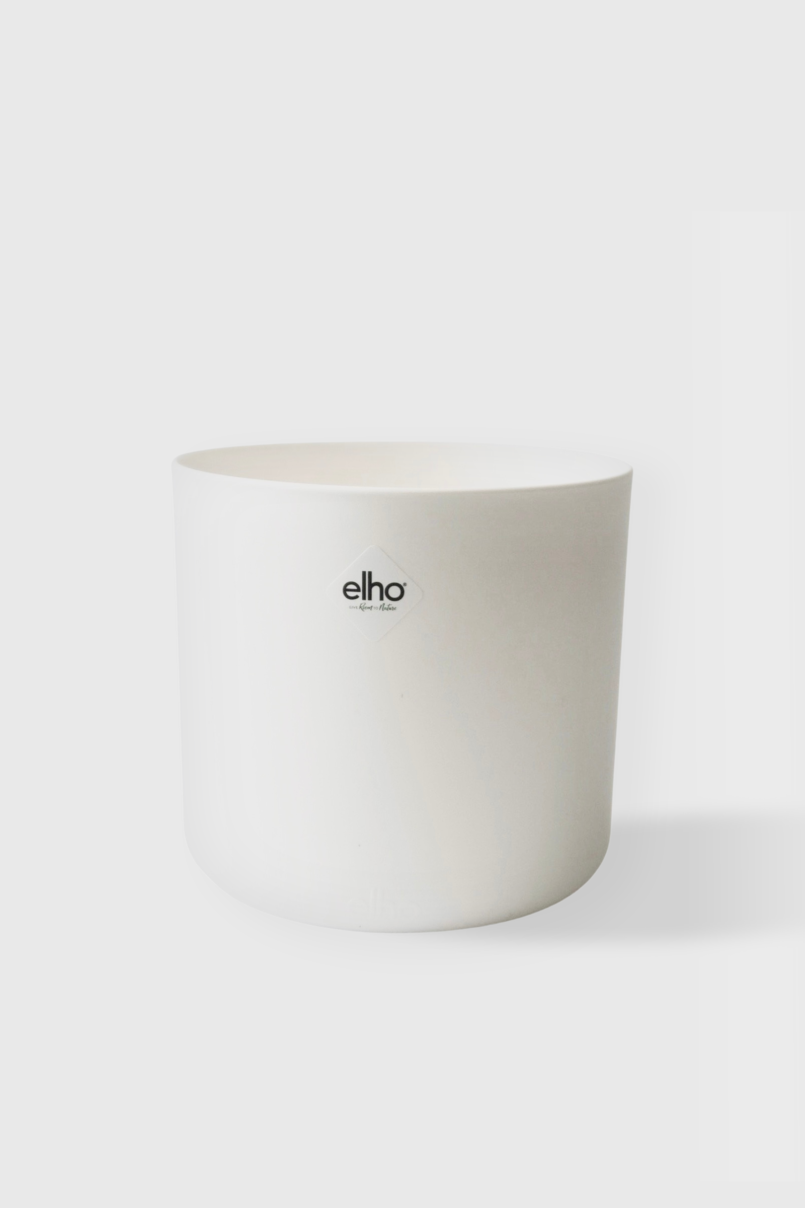 Elho B.for Soft Round Pot - White - Foliage & Vine