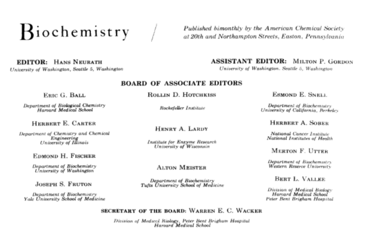 History — Division of Biological Chemistry