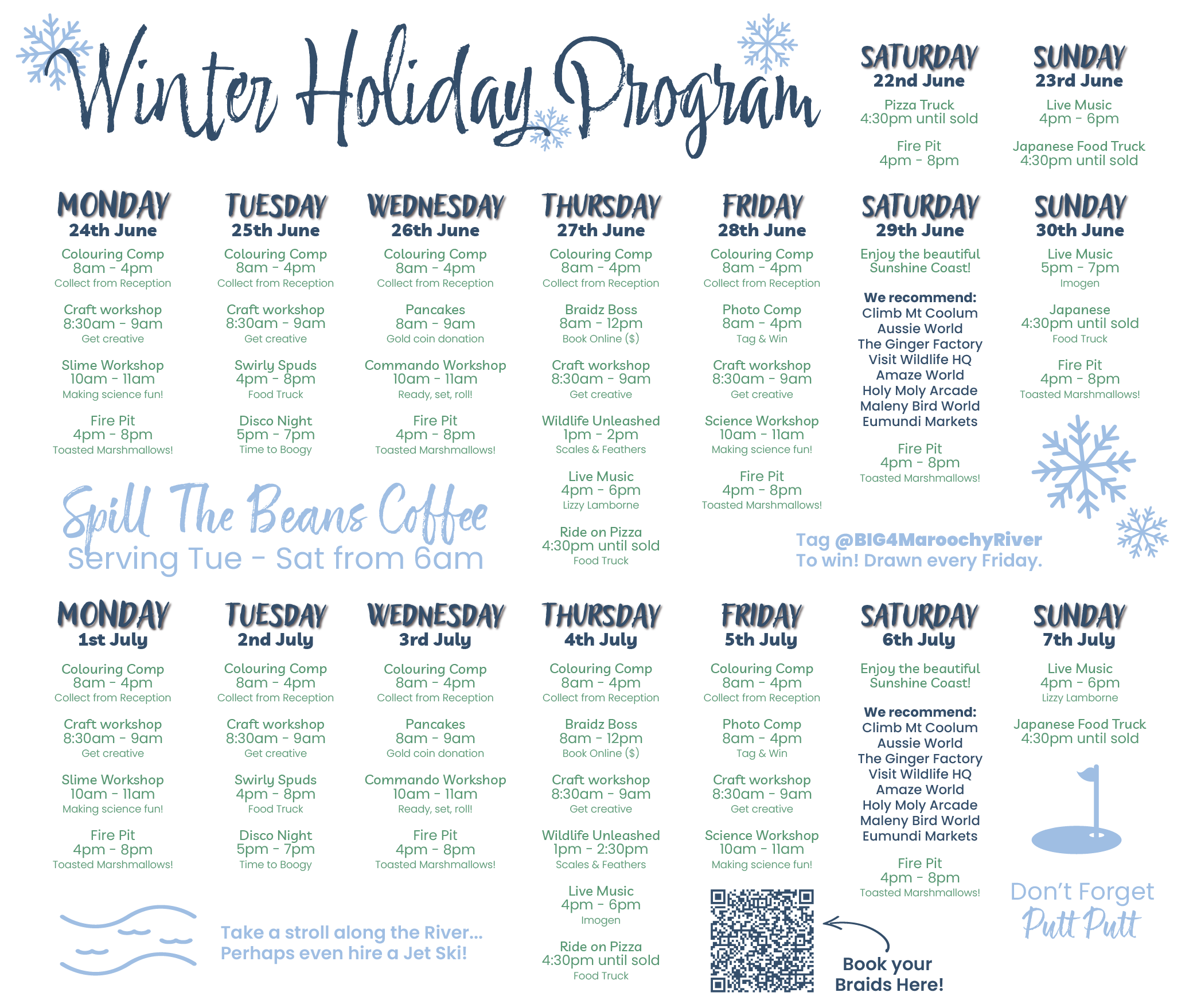 School Holiday Activity Program — BIG4 Maroochy River