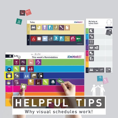 Visual schedule for autism — Remindables : Making Life Easier