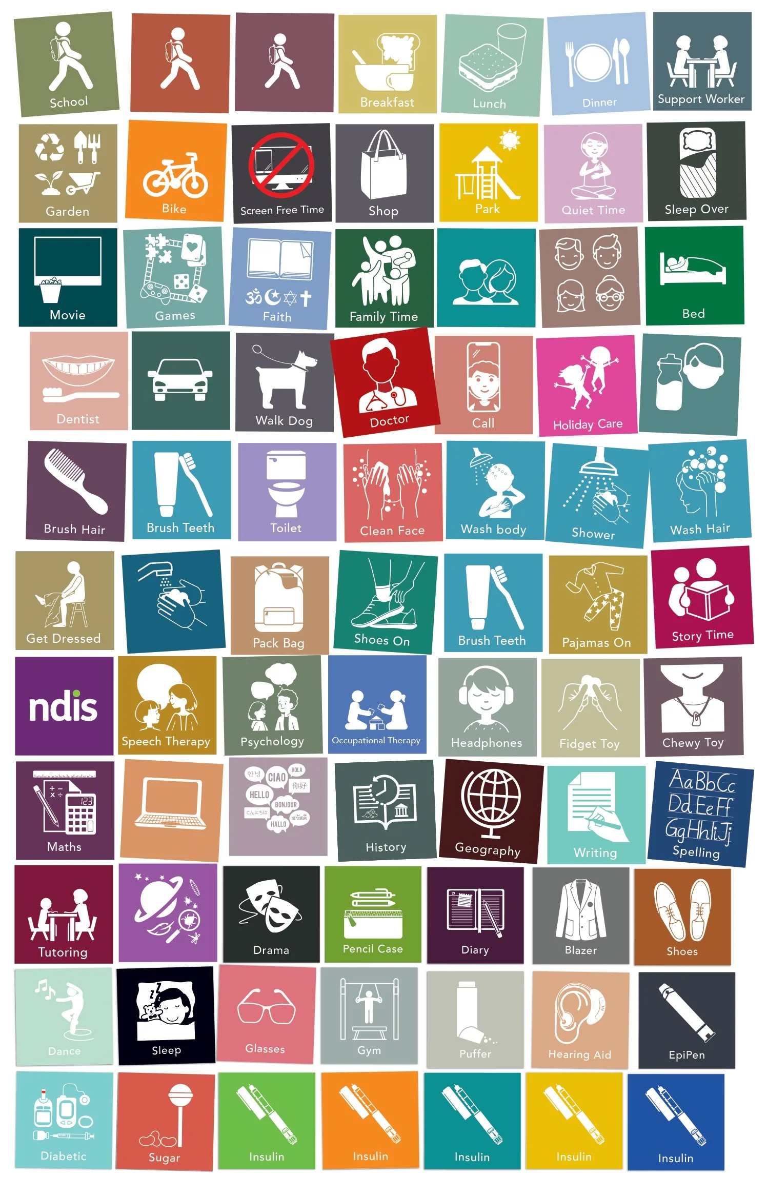 Children's visual daily chore schedule | Magnetic — Remindables ...