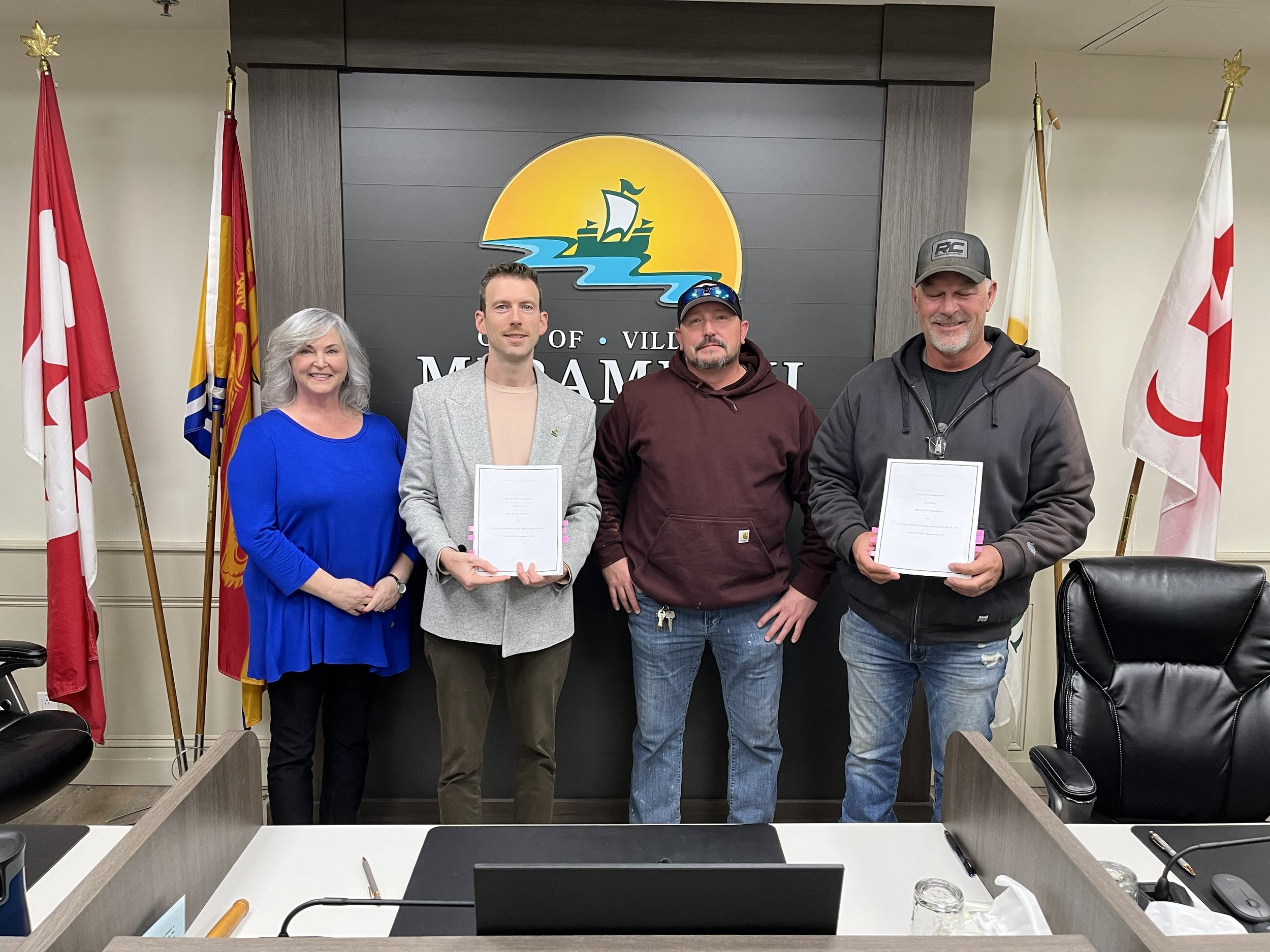 City and CUPE Local 1387 sign Collective Agreement — City of Miramichi