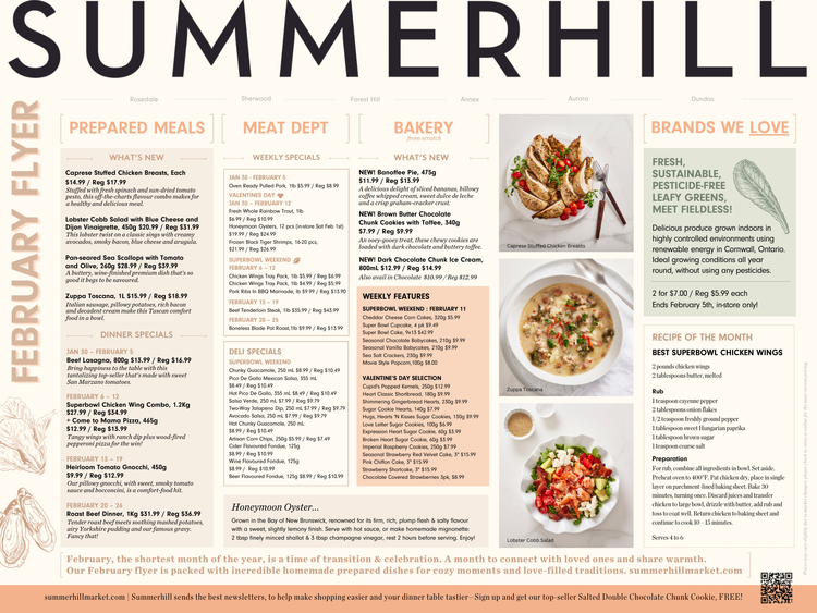 The Summerhill Flyer — SUMMERHILL MARKET