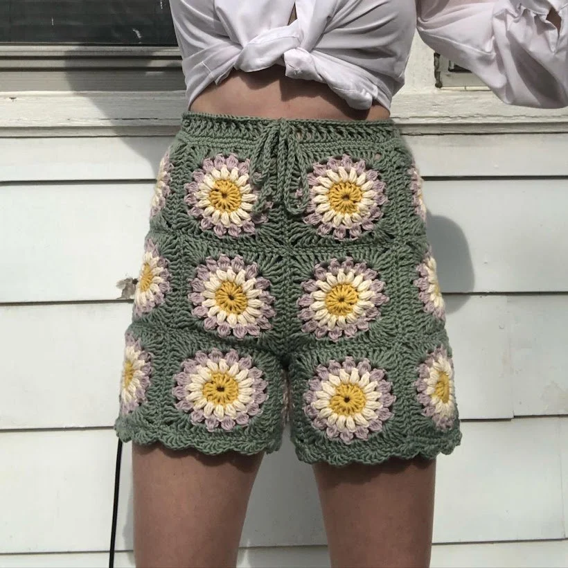 Spring Fling Shorts — Beginner-Friendly Crochet Pattern for Patchwork ...