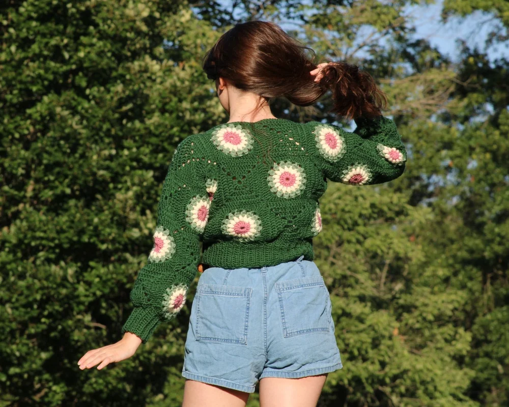 Secret Garden Sweater — Beginner-Friendly Crochet Pattern for Patchwork ...