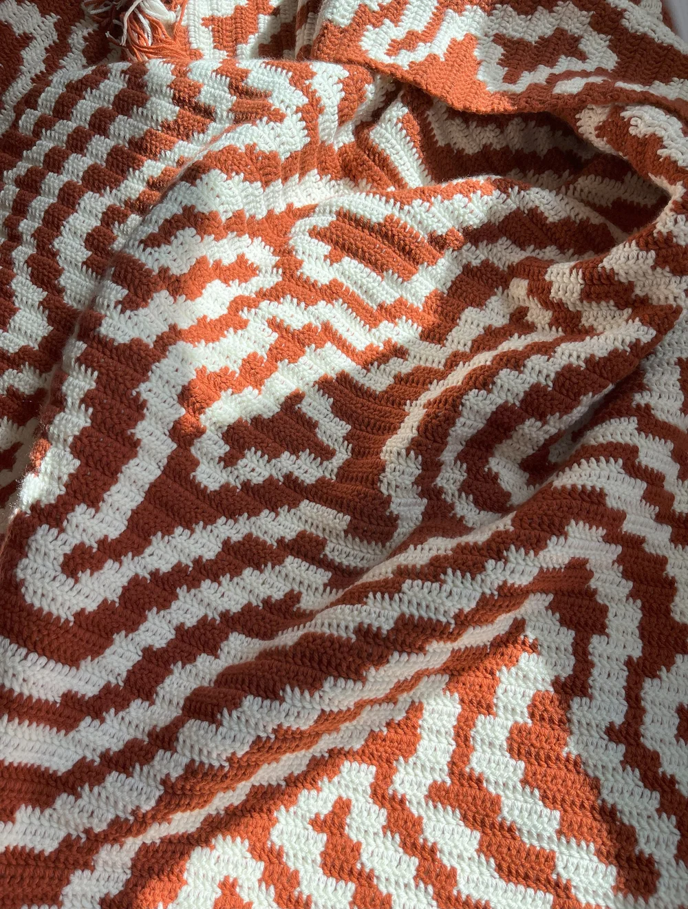 Squiggle Me This Blanket — Beginner-Friendly Crochet Pattern for Twisty ...