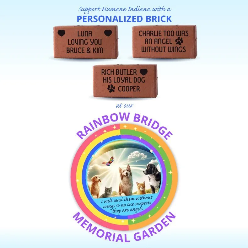 Rainbow Bridge Memorial Garden Brick — Humane Indiana