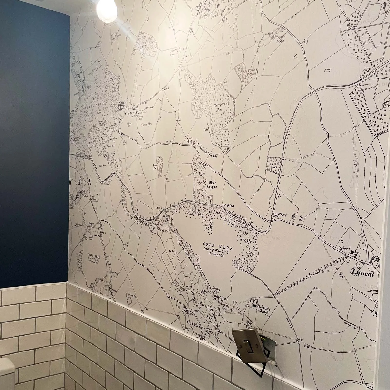 Map wallpaper — Ifan Emyr Map Art