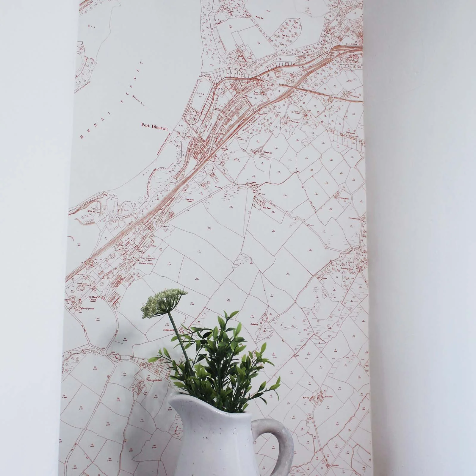 Map wallpaper — Ifan Emyr Map Art