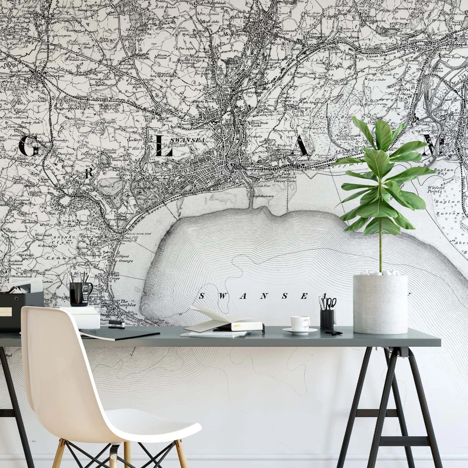 Ifan Emyr Map Art - Map Wallpaper and Prints