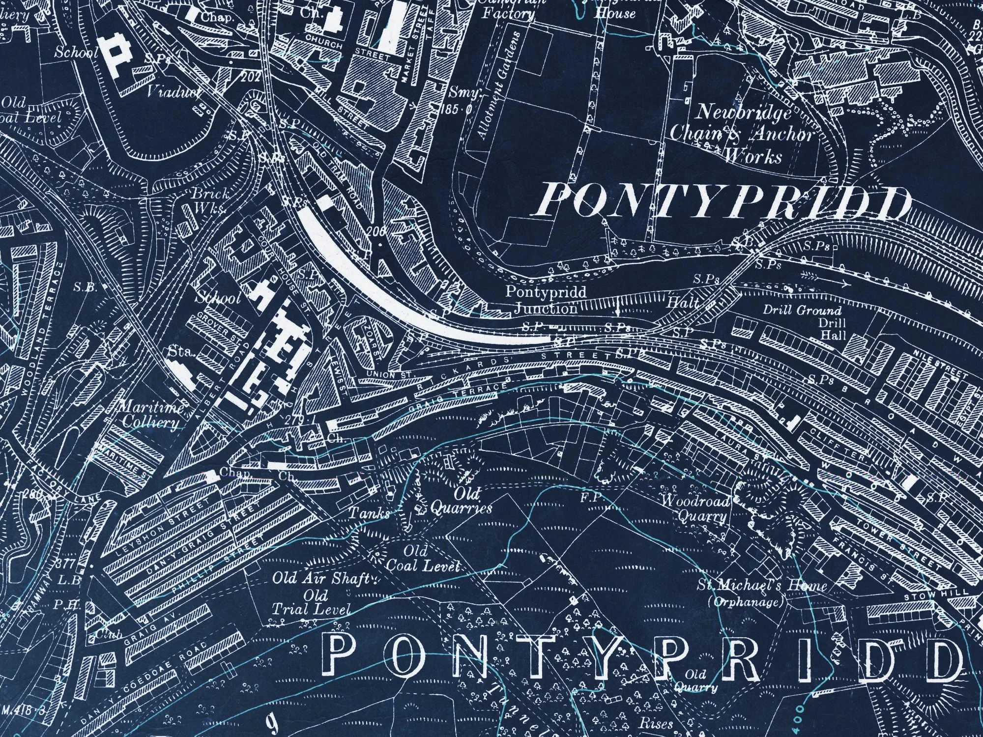 Ifan Emyr Map Art - Map Wallpaper and Prints