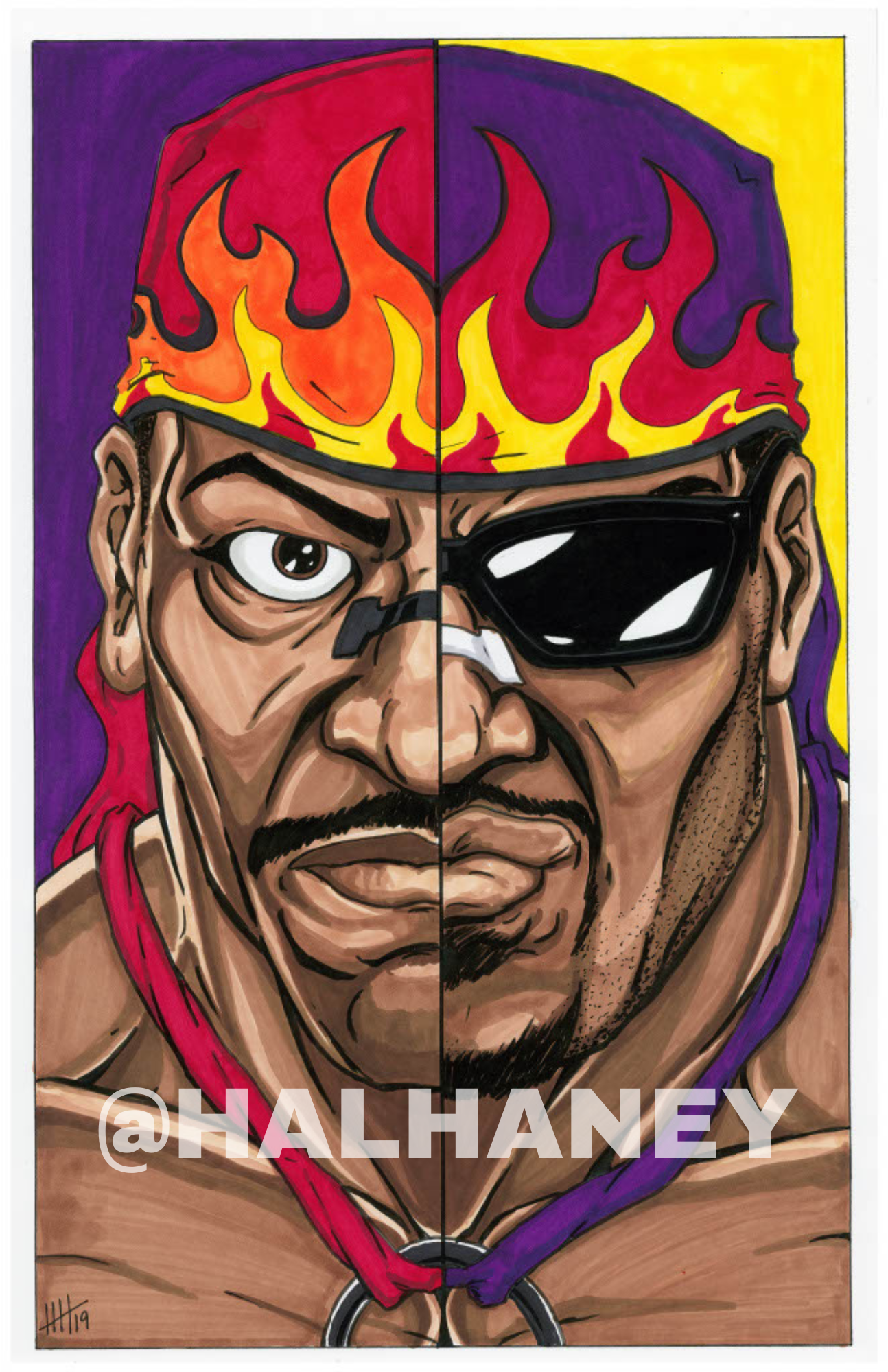 Wrestling — HAL HANEY ART