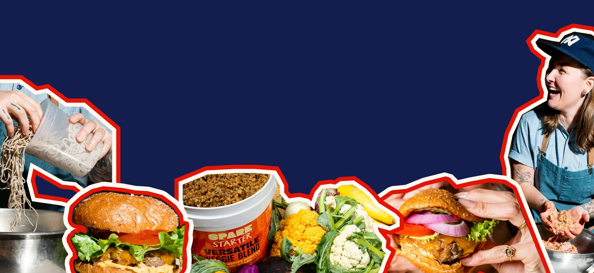 Burger Landing Page — The Spare Food Co.