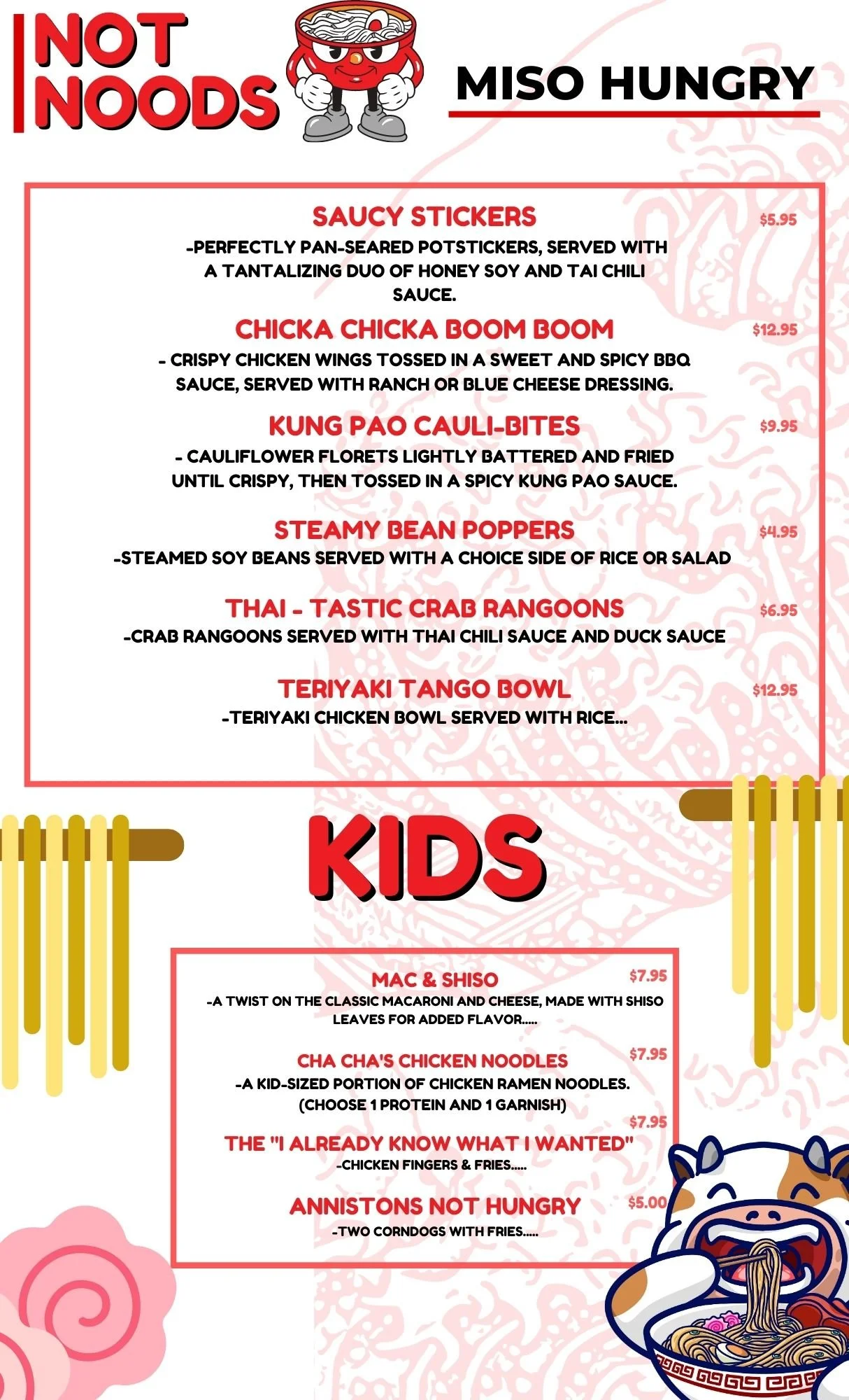 Menu 1 — Miso Hungry Noodle Bar