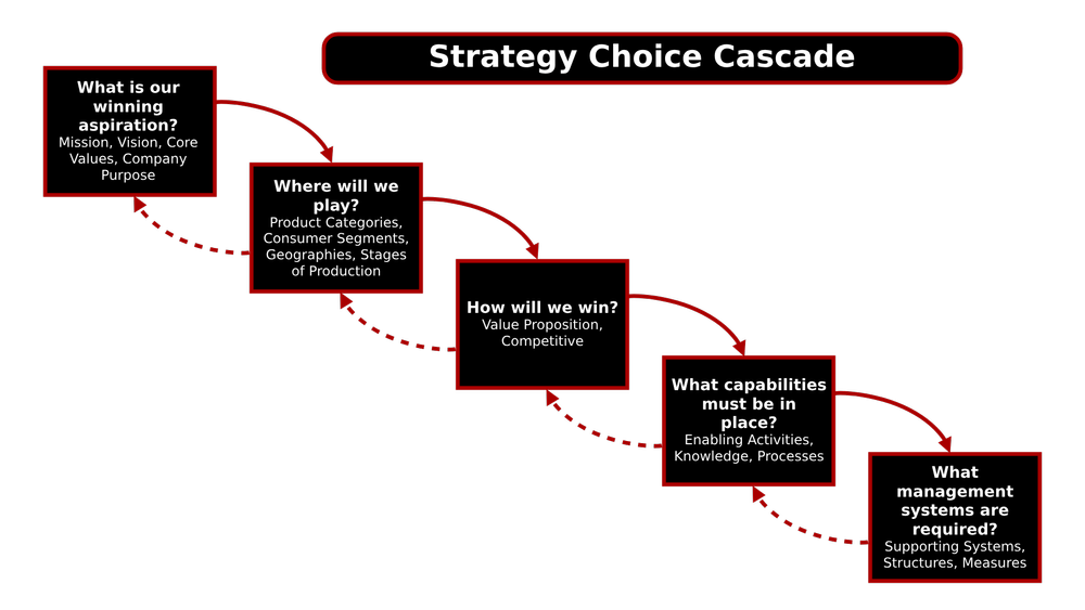 Build A Winning Strategy: Strategy Choice Cascade — Piscani Consulting Services