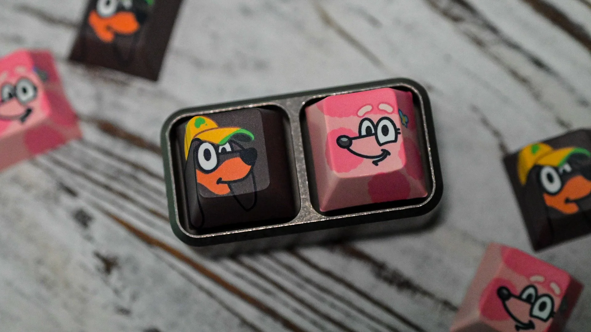 KUROMI & CHOCOCAT KEYCAP SET — CoquiCreations