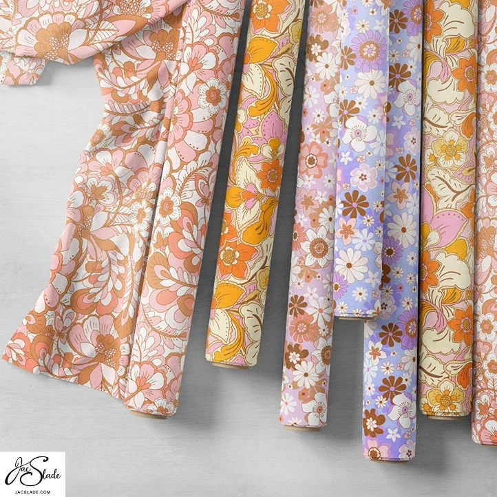 Art Licensing form — Jac Slade Whimsical Retro Bohemian Surface Pattern Designs