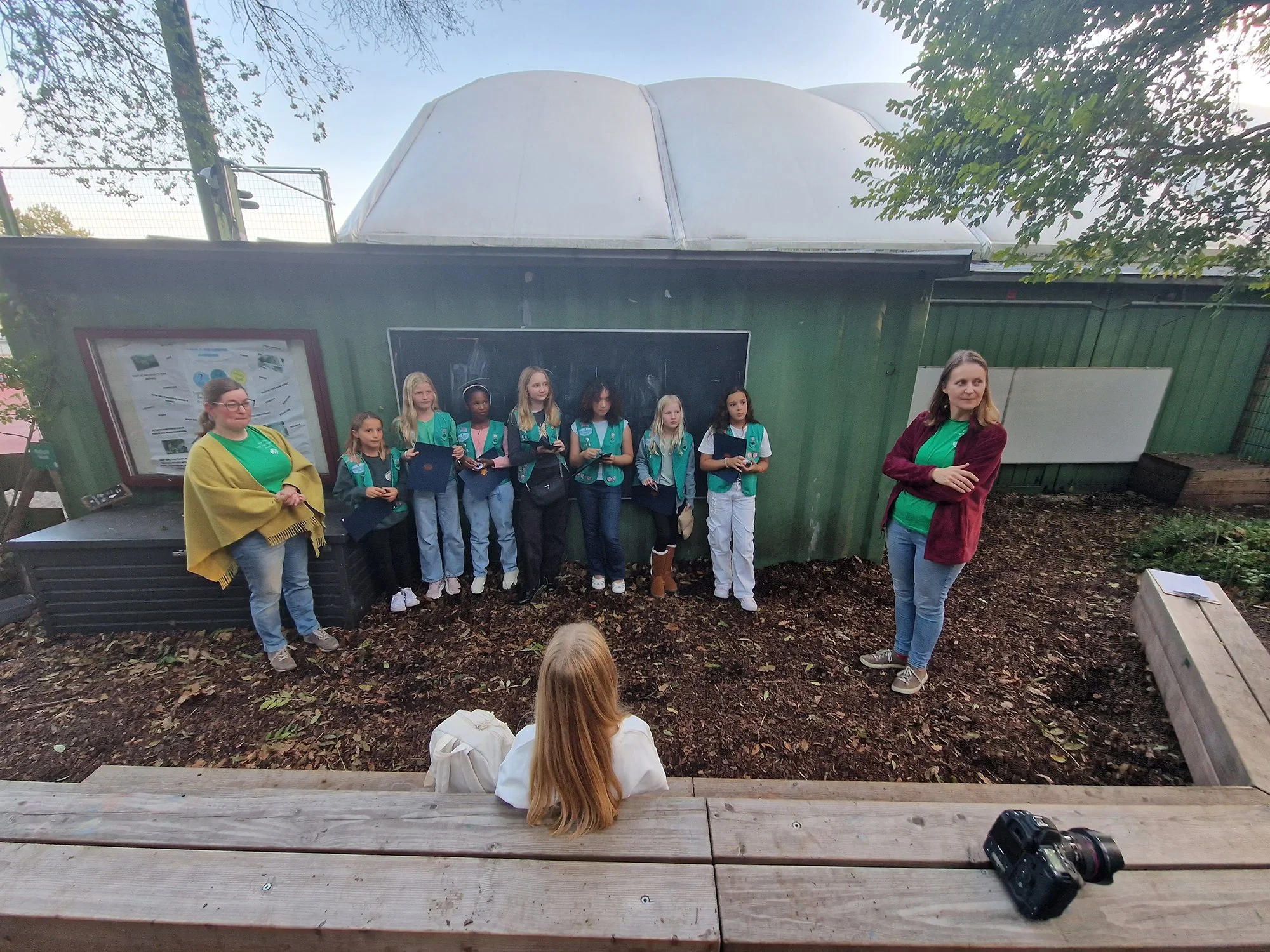 Girl Scout Bat House Dedication and Bronze Award Ceremony — AIS Vienna