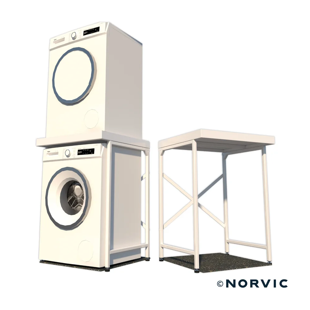Norvic® Appliance Stand for Washing Machines and Tumble Dryers (Anti-Tip)