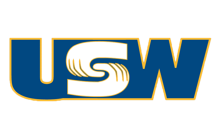 United Steelworkers Logo Metal License Plate