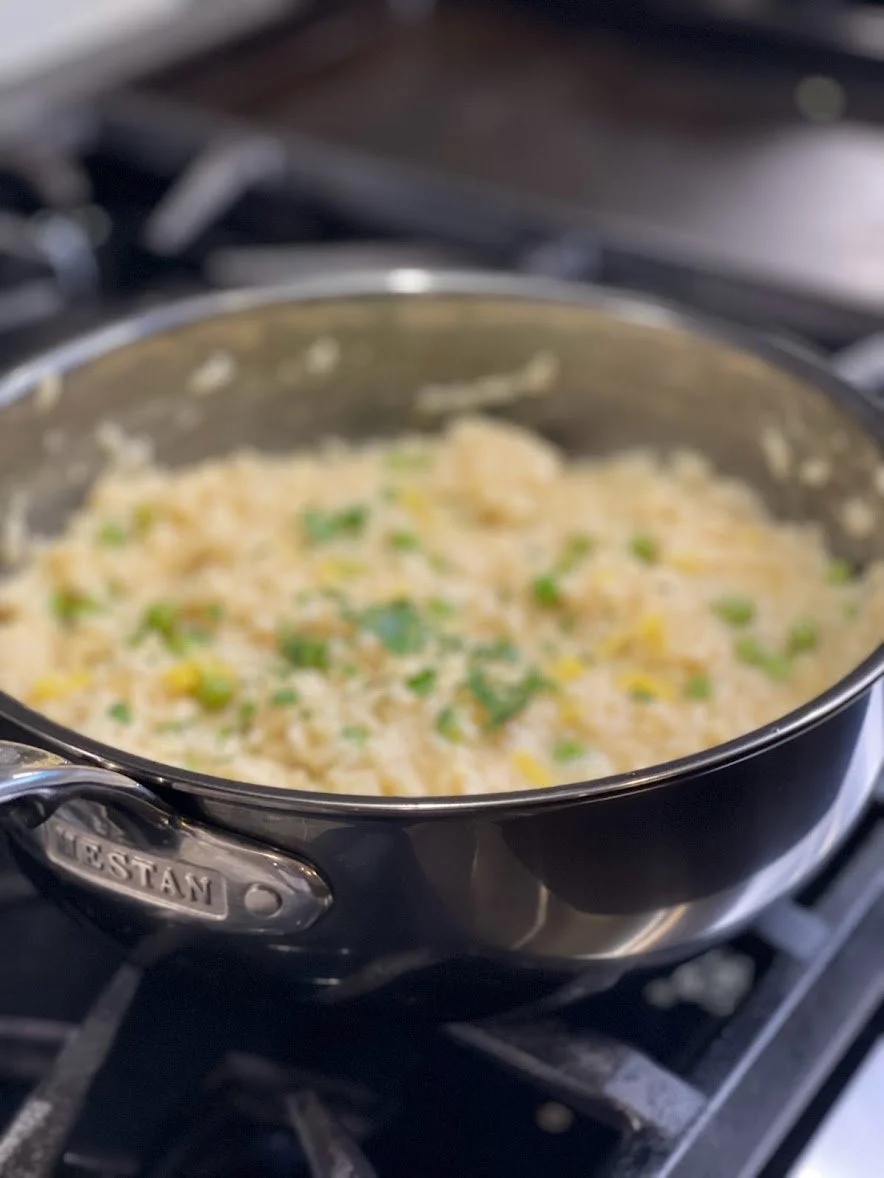 Risotto with Lemon and Peas — Tastes & Treks