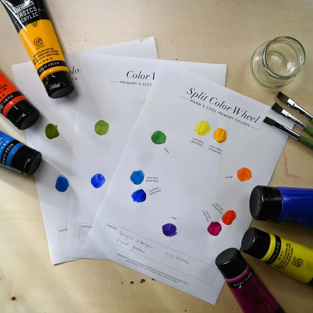 Free Color Mixing Templates — Cornelia Zelinka-Bodis