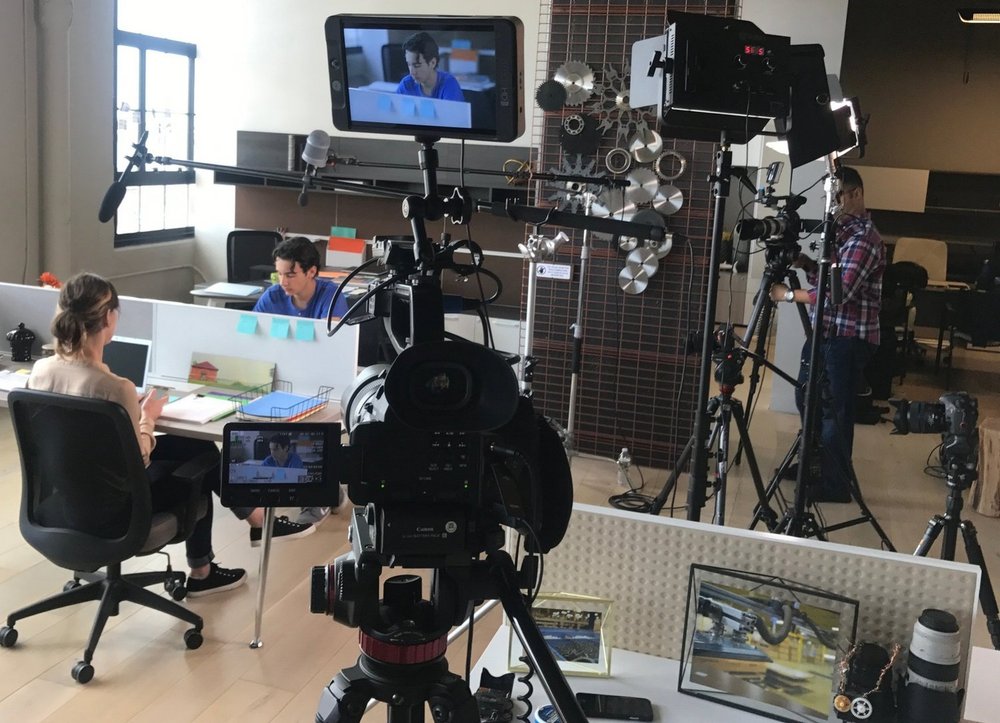 A Diverse Onsite Video Production Crew for Business Photography and ...