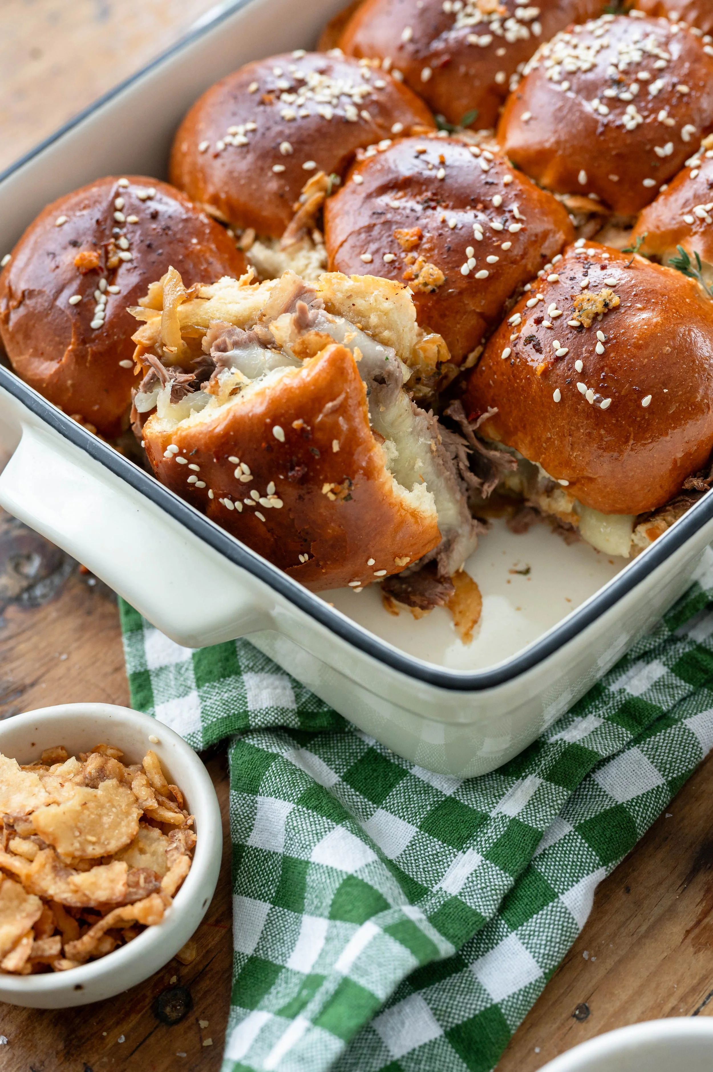 Beef Dip Sliders — Central Park Farms