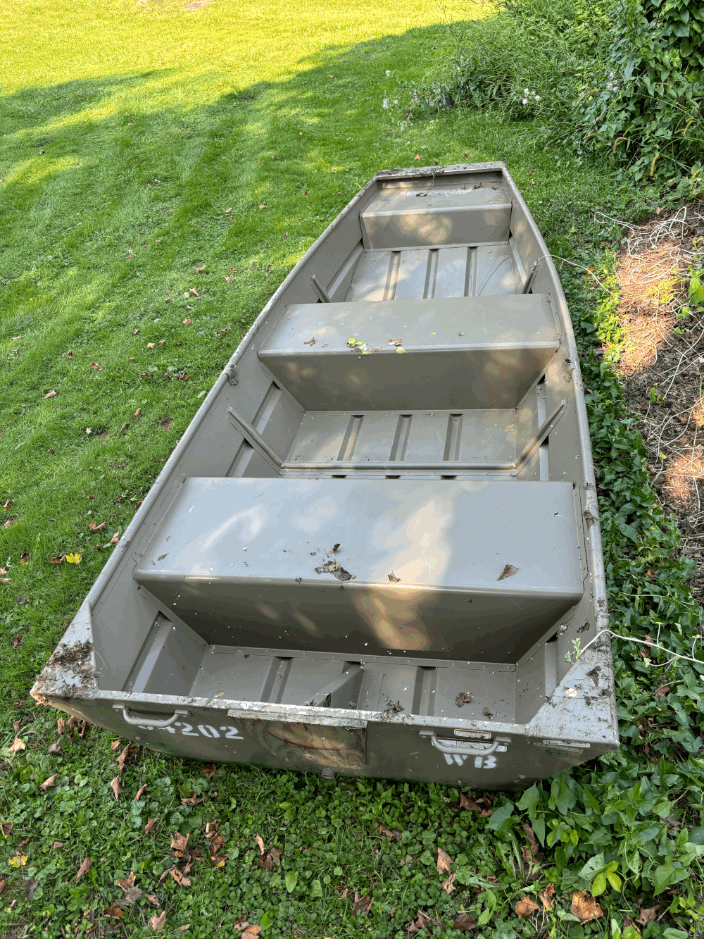 BRAND NEW Duranautic 12 ft wide width Jon boat. — Stewart Marine