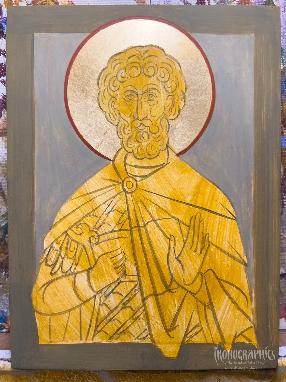 Painting St Menas Step-by-Step (Part 1: Garments) — Ikonographics ...