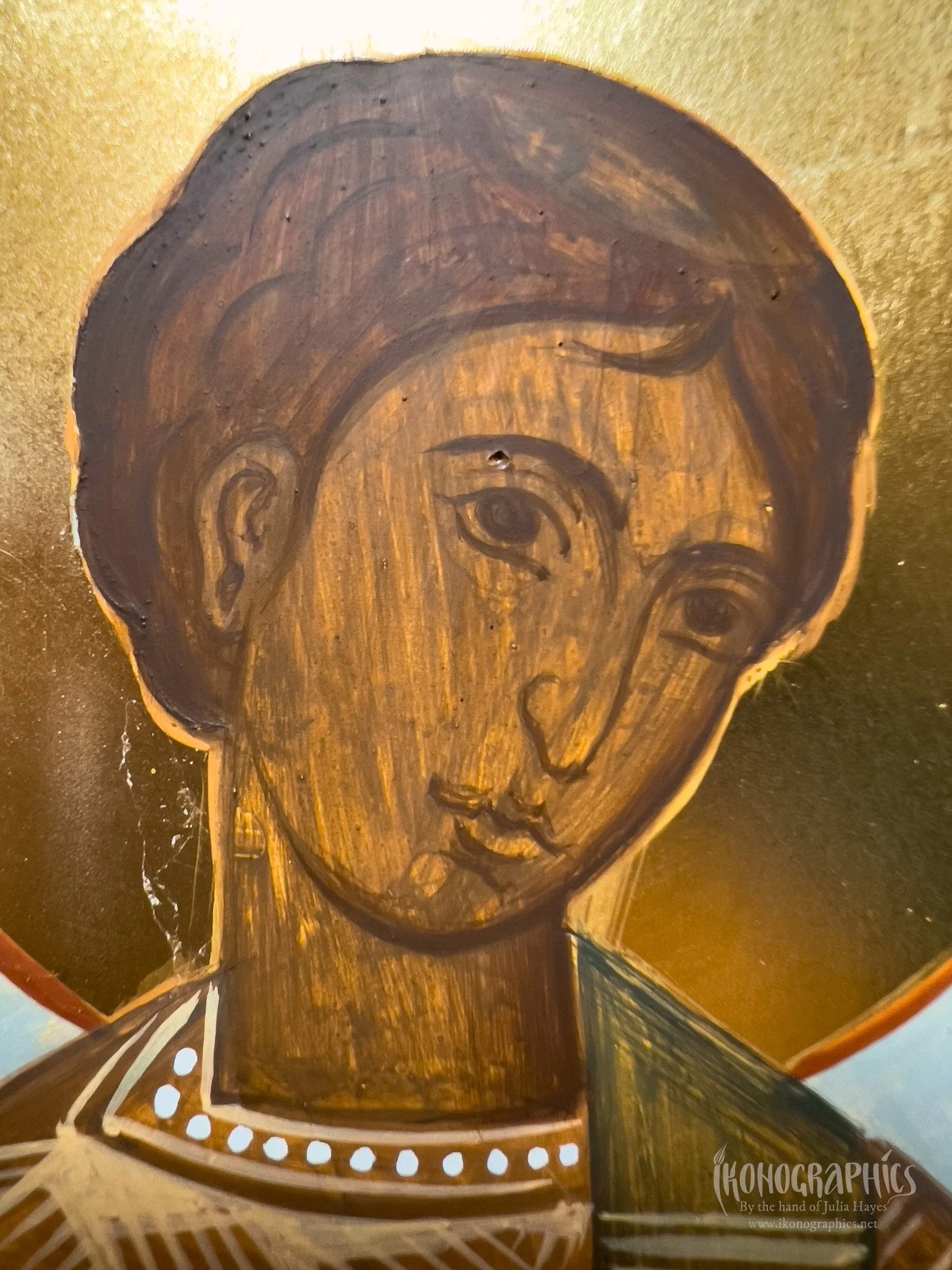Painting St Stephen: Hair and Face — Ikonographics: Icons and Tutorials ...
