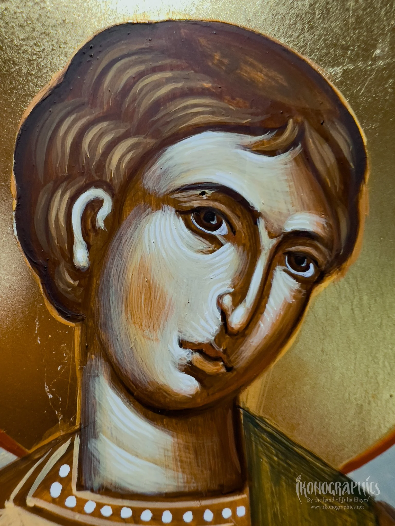 Painting St Stephen: Hair and Face — Ikonographics: Icons and Tutorials ...