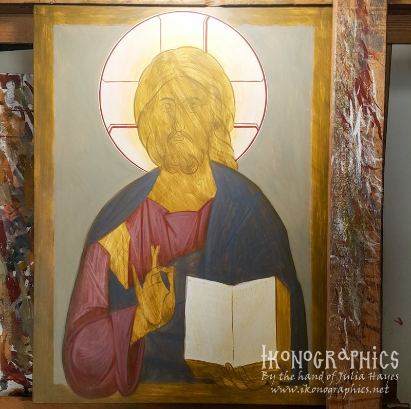 Painting Jesus Christ the Prince of Peace Step-By-Step — Ikonographics ...