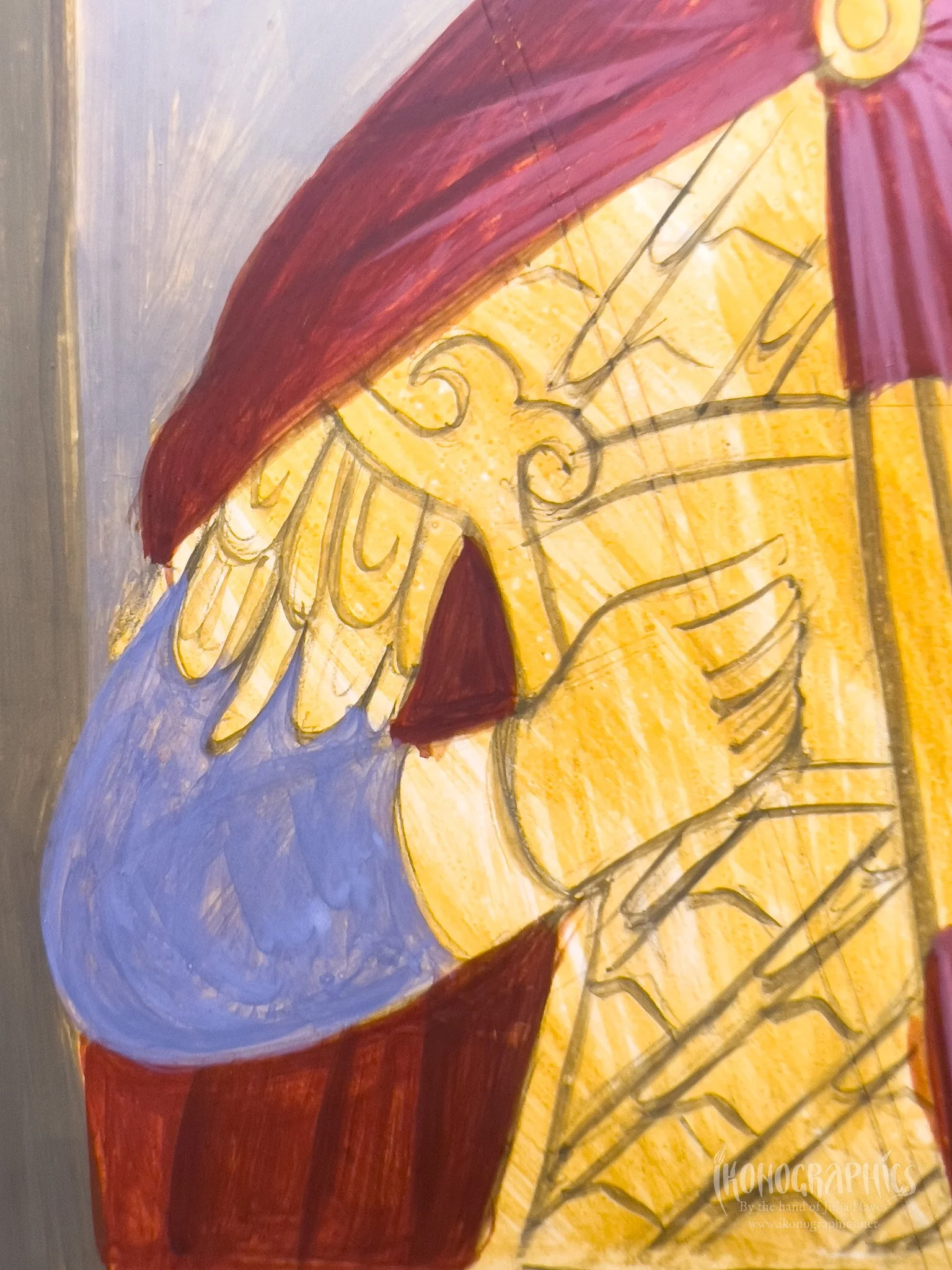 Painting St Menas Step-by-Step (Part 1: Garments) — Ikonographics ...
