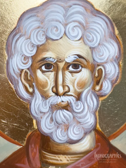 Painting St Menas Step-by-Step (Part 2: Face and Hair) — Ikonographics ...