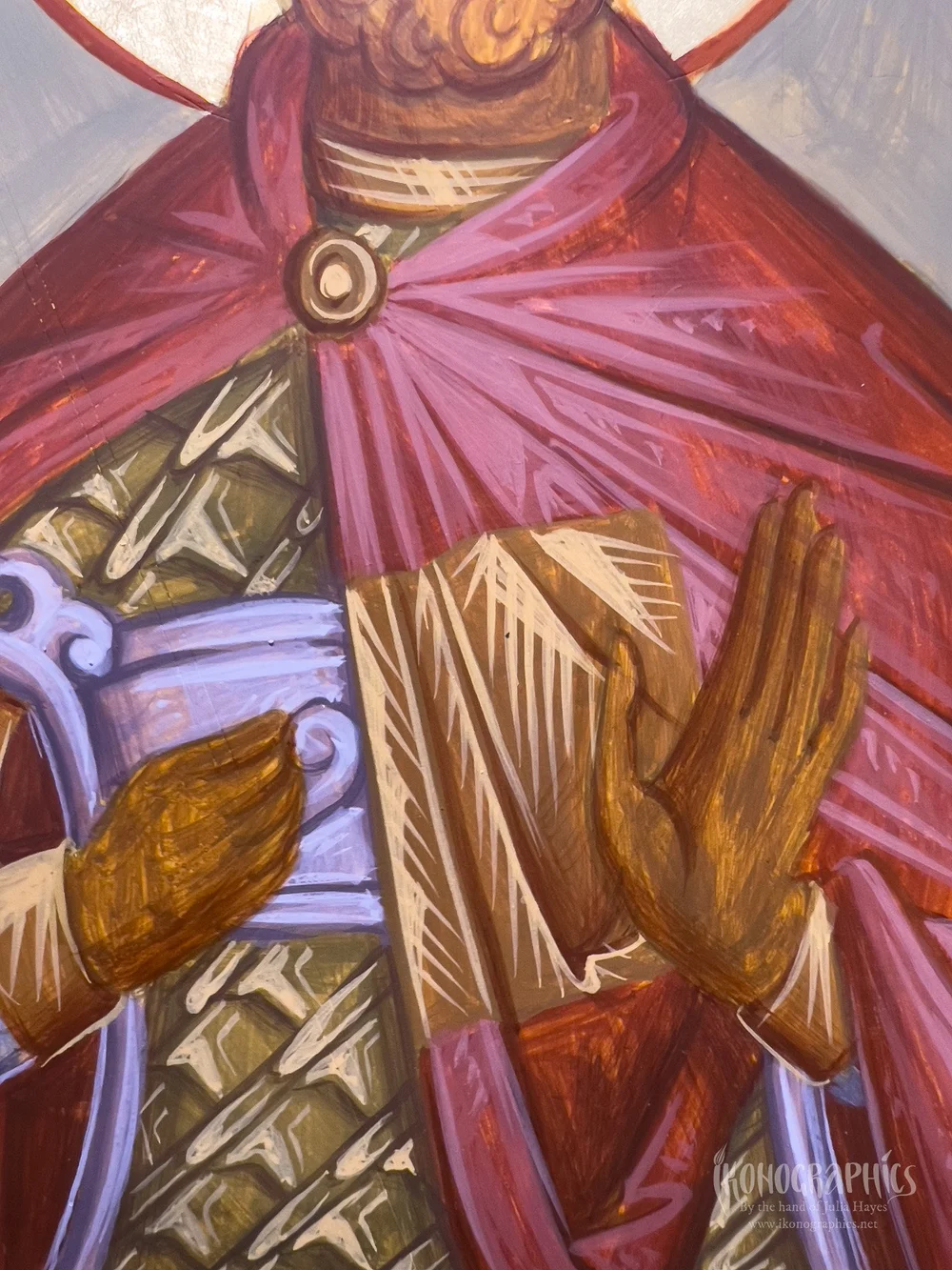 Painting St Menas Step-by-Step (Part 3: Hands) — Ikonographics: Icons ...