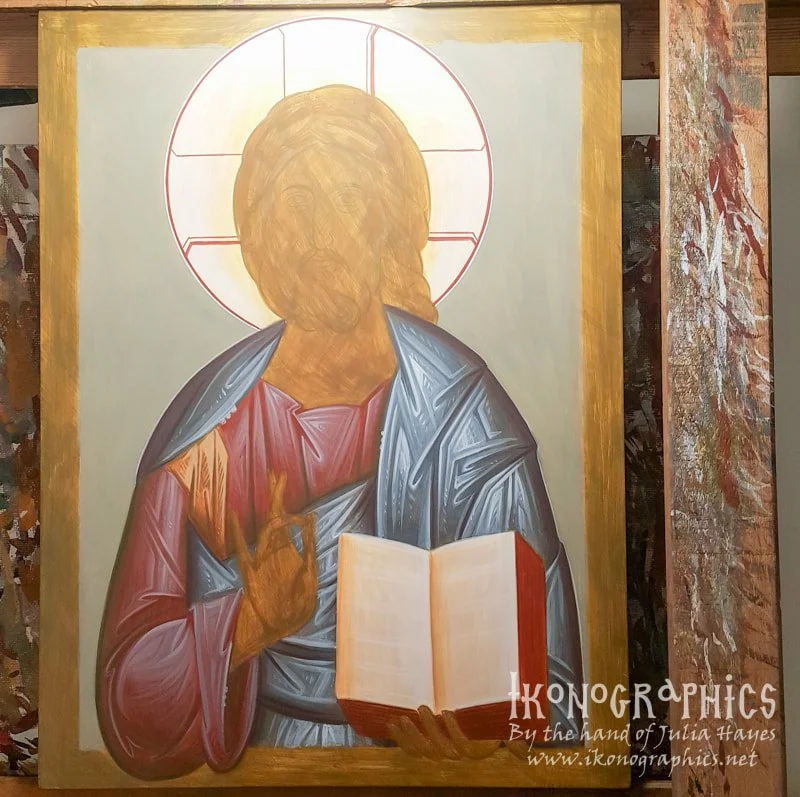 Painting Jesus Christ the Prince of Peace Step-By-Step — Ikonographics ...