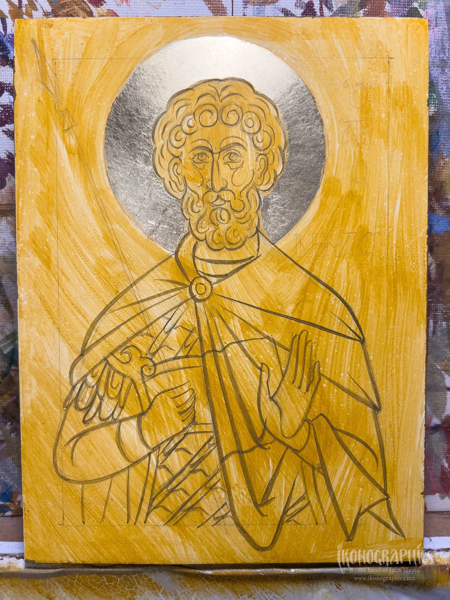 Painting St Menas Step-by-Step (Part 1: Garments) — Ikonographics ...