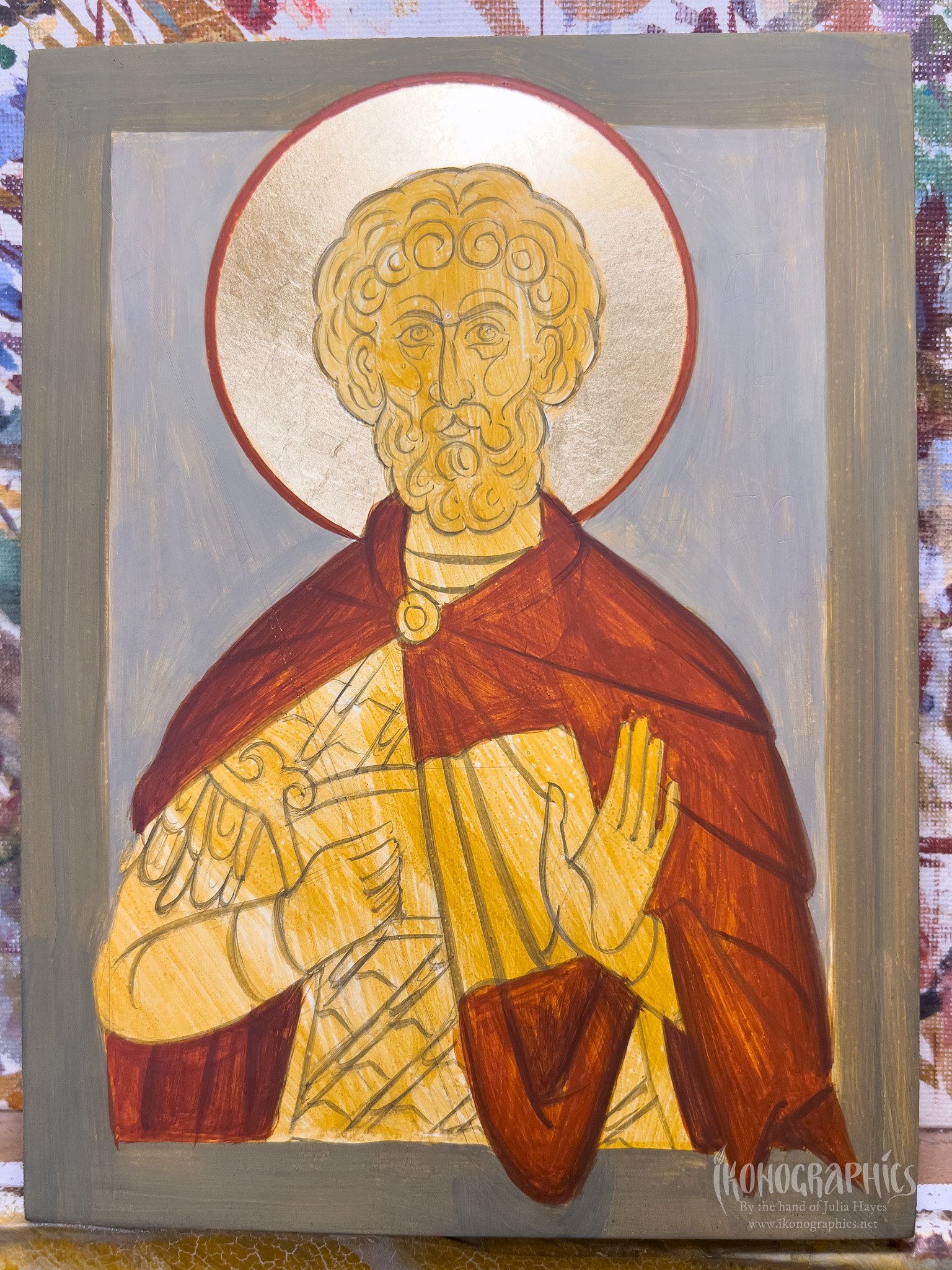 Painting St Menas Step-by-Step (Part 1: Garments) — Ikonographics ...