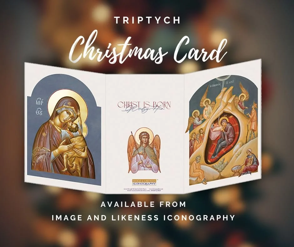 “Holy Glory” Triptych Christmas Card — Ikonographics: Icons and Tutorials by Julia Hayes