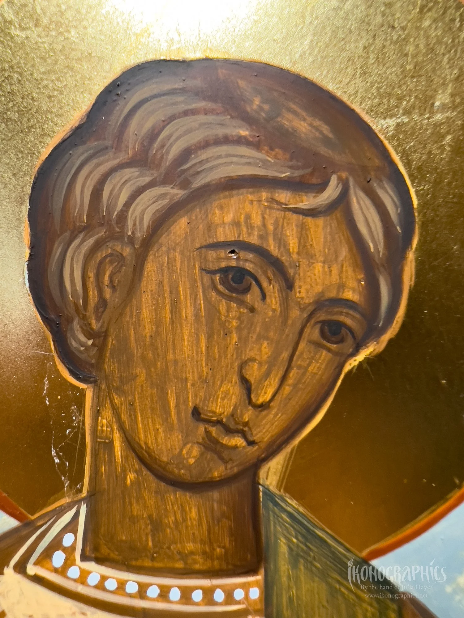 Painting St Stephen: Hair and Face — Ikonographics: Icons and Tutorials ...