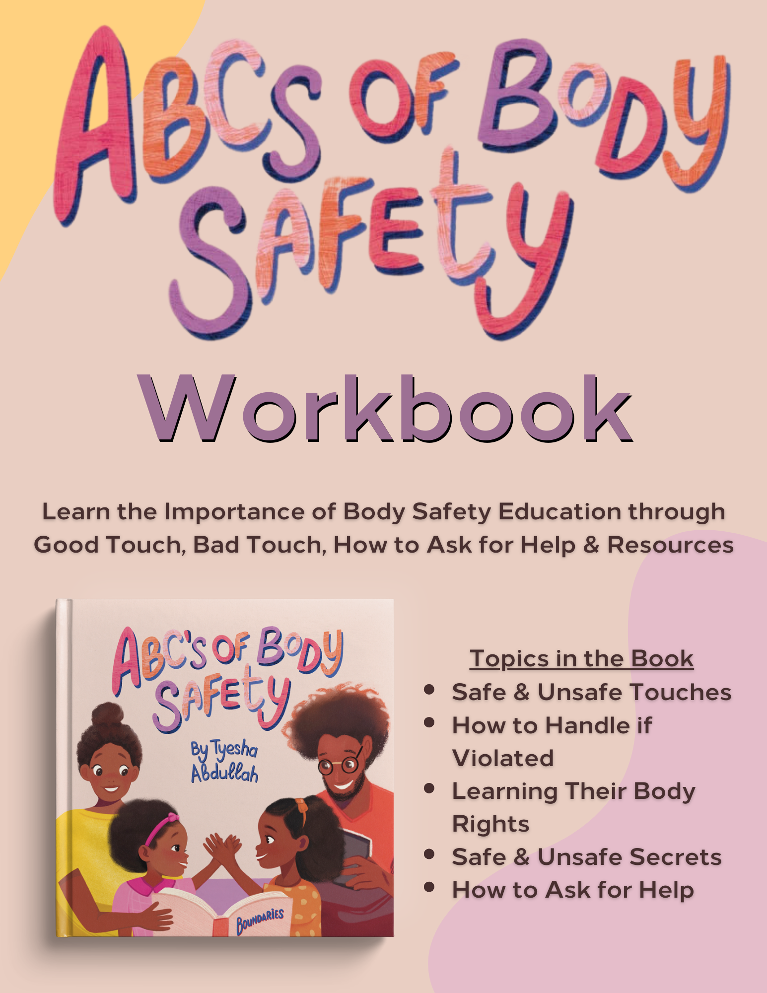 Body Safety Workbook (Laminated & Binded) — TYESHA B