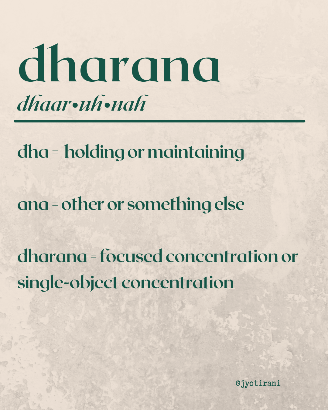 What Is Dharana? — Jyoti Rani