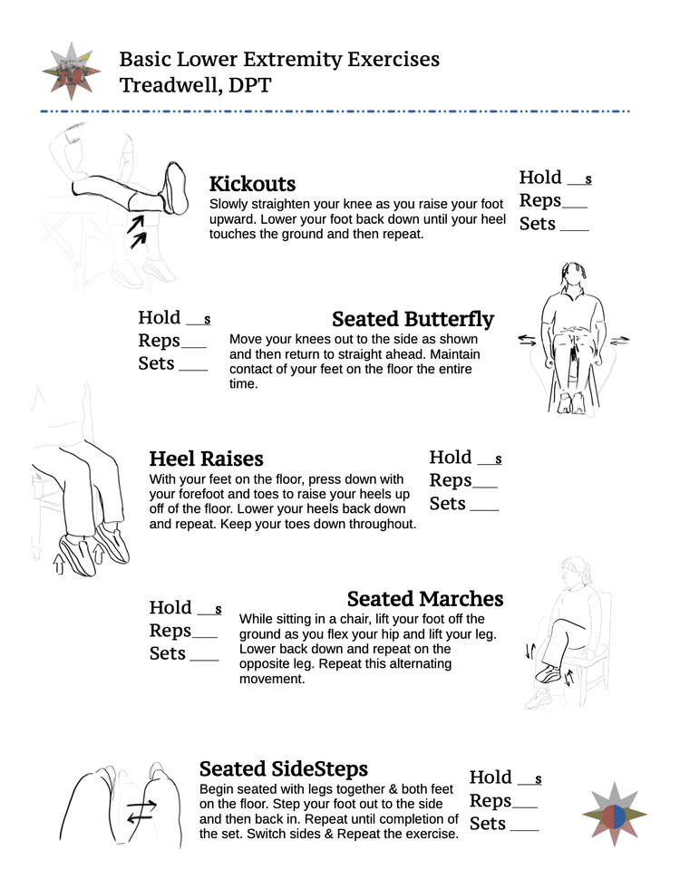 Easy Wheelchair Exercises for Seniors — Treadwell, DPT
